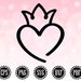Heart SVG, Princess Crown SVG, Love SVG Cut File, Crown Clipart, Hearts ...