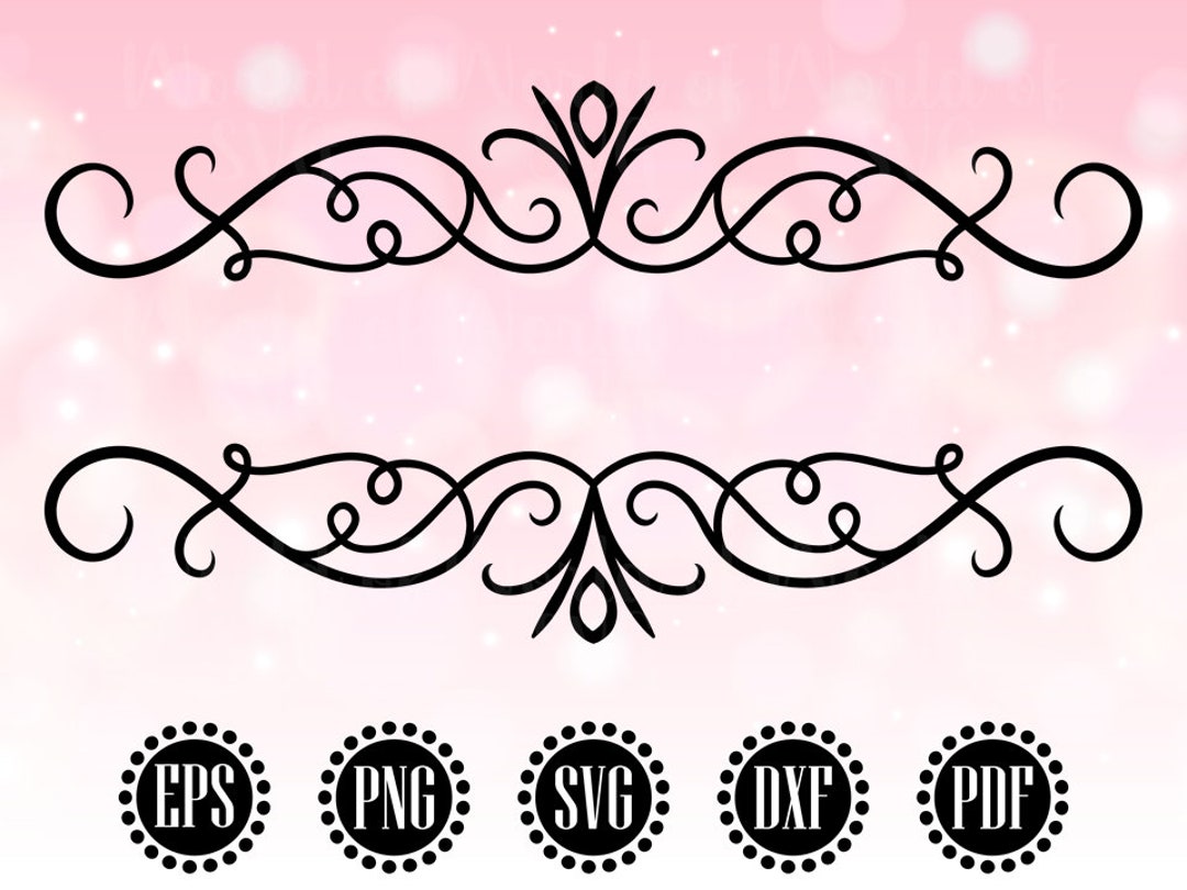 Frame SVG Download, Fancy Flourish Frame Clipart, Wedding Decorative ...