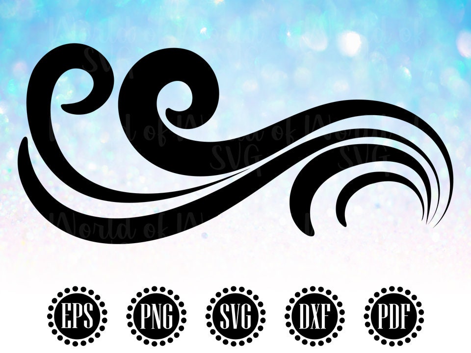 Swirl SVG Flourish SVG Fancy Swirls Clipart Wedding | Etsy