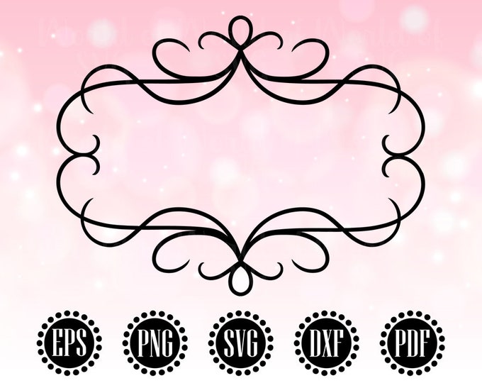 Flourish Swirls VECTOR Clipart Digital Business Office Wedding ...