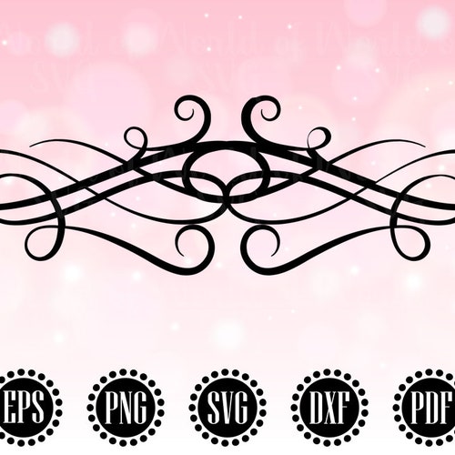 Swirl SVG Flourish SVG Fancy Swirls Clipart Wedding - Etsy