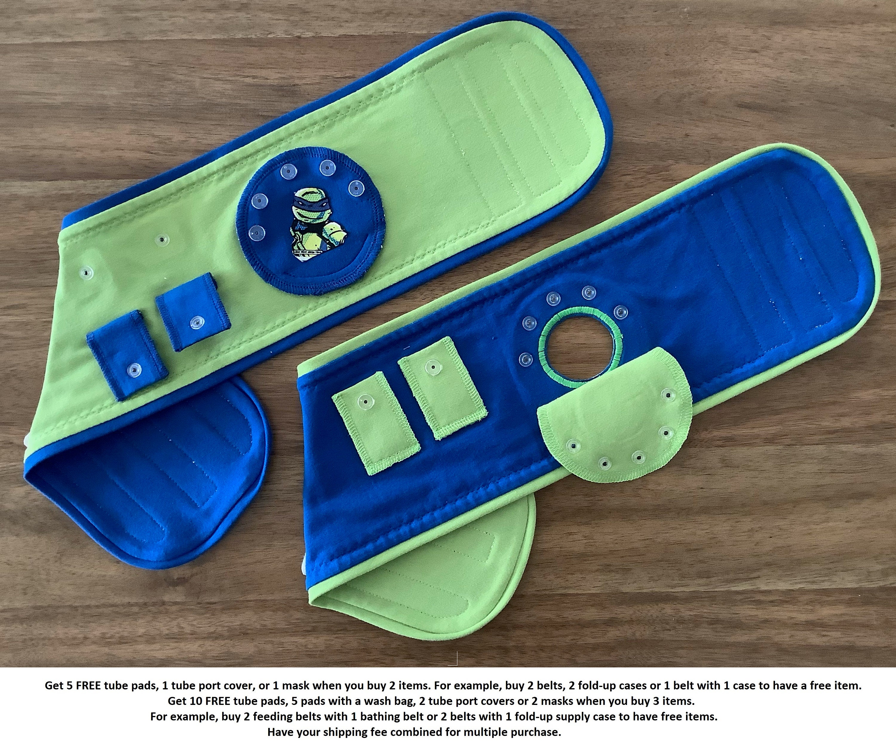 FREE 10 Pads, G-tube Belt (14-29"), Belly Belt, Mic-key Button, G-tube ...