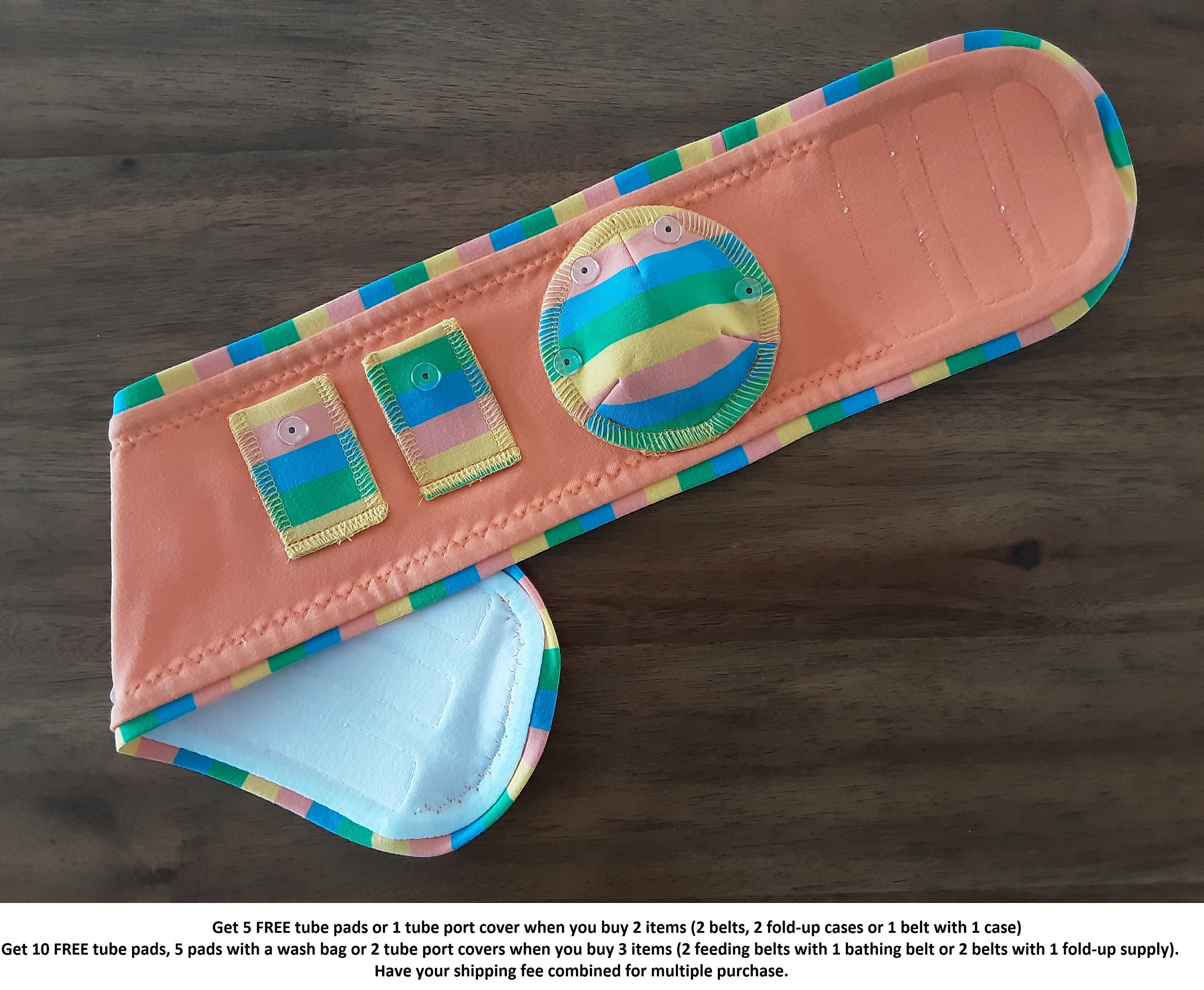 FREE 10 Pads, G-tube Belt (14-29"), Belly Belt, Mic-key Button ...