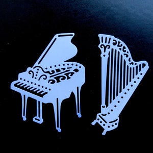 Musical Instrument Die Cut, Musical Instrument Ornaments, Rock N Roll ...