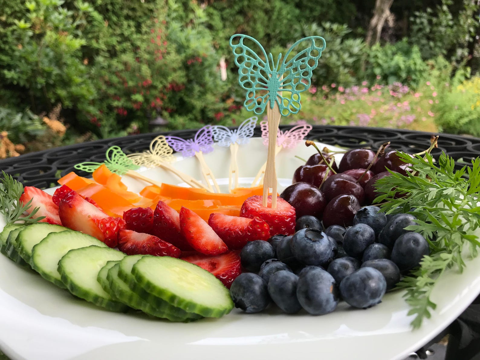 Handmade Butterfly Dessert Picks, Wooden Butterfly Appetizer Picks ...