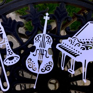 Musical Instrument Die Cut, Musical Instrument Ornaments, Rock N Roll ...
