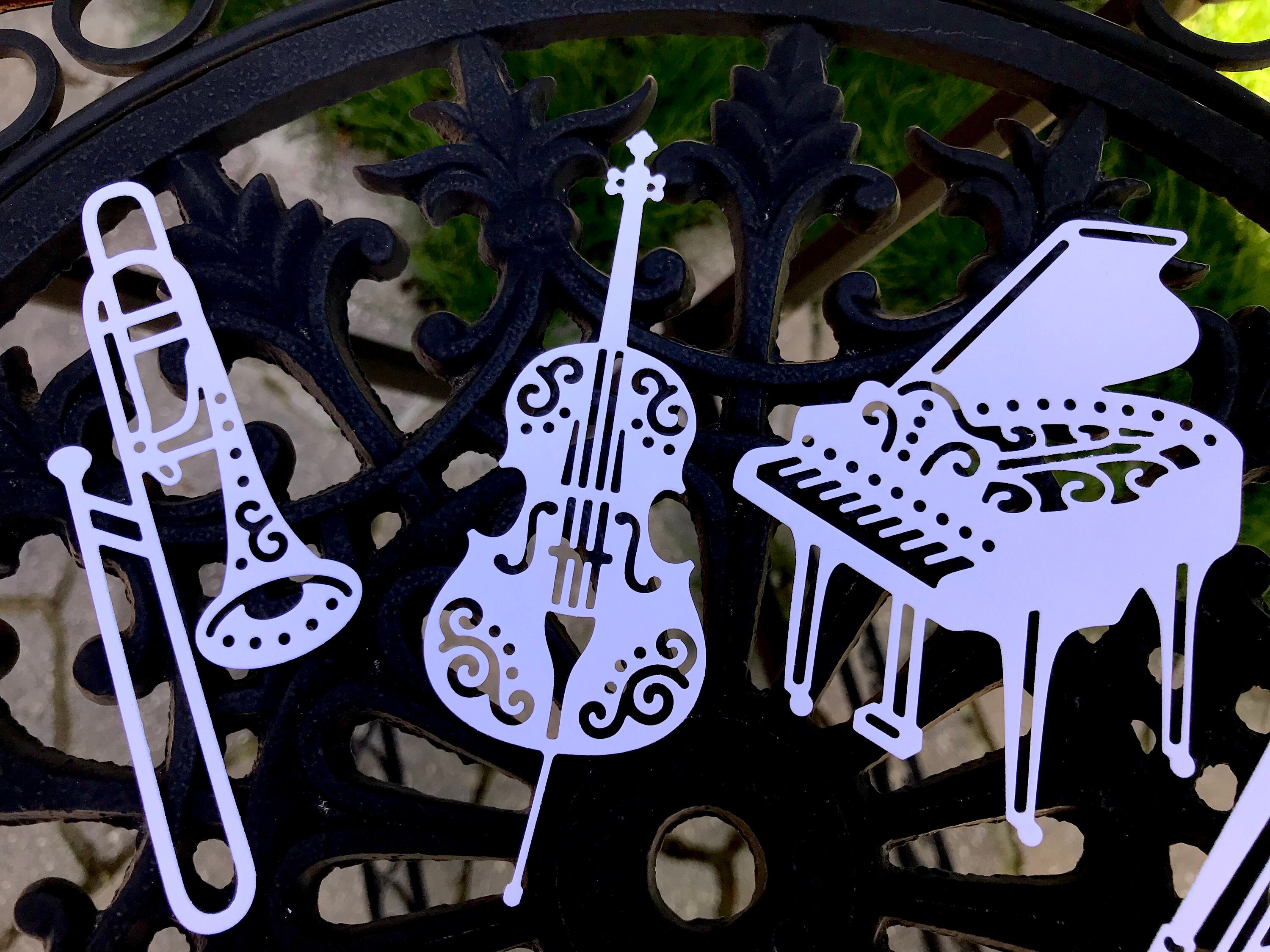 Musical Instrument Die Cut, Musical Instrument Ornaments, Rock N Roll ...