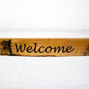 Whiskey Barrel Stave Welcome Sign - Etsy
