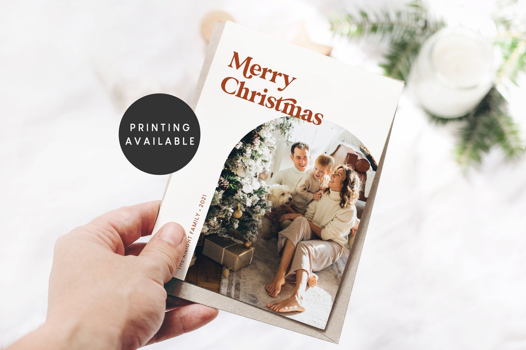Arch Christmas Cards With Photo Personalized Holiday Cards - Etsy