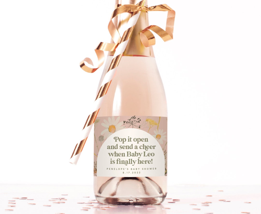 Pop When She Pops Sticker Labels Baby Shower Favors for - Etsy