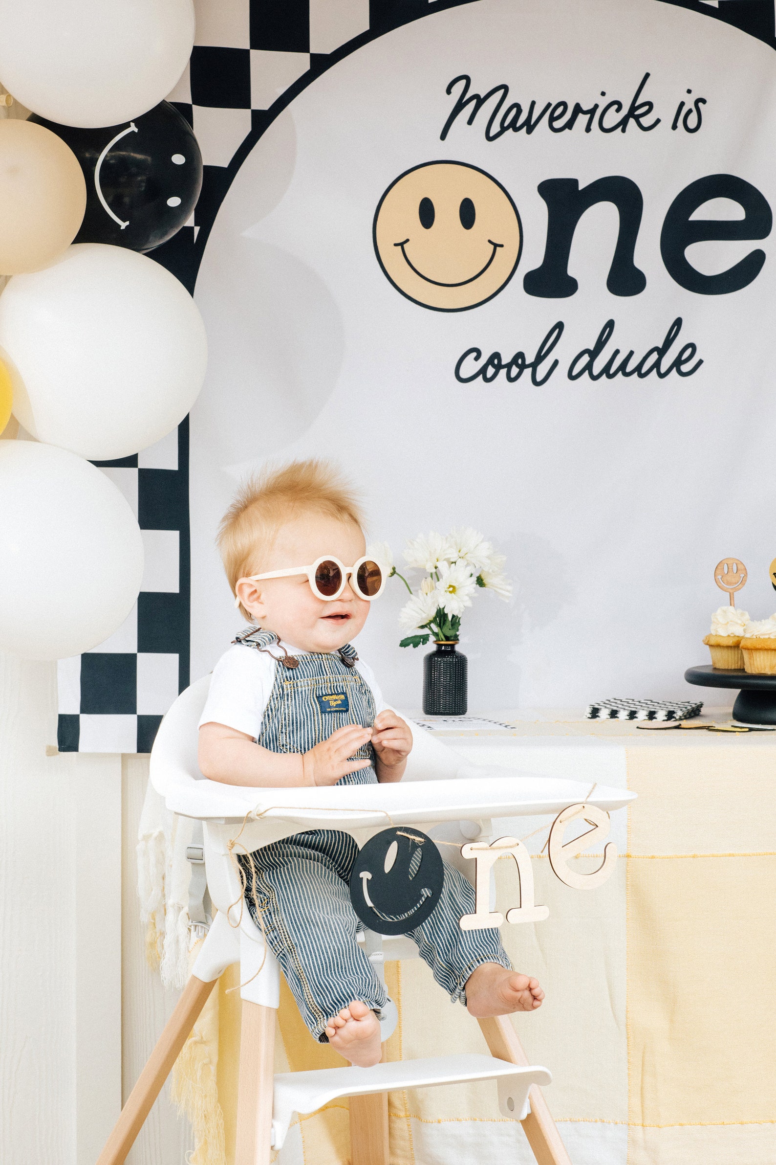 Birthday Party Backdrop Wall, Sign, Boy Birthday Decorations, First ...