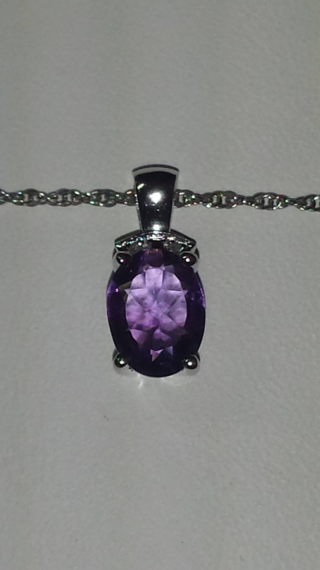 Raspberry Garnet, Pink Topaz or Amethyst Sterling Silver Pendant ...