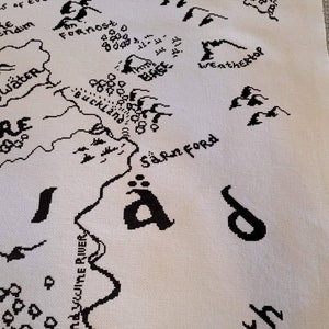 The Shire Middle Earth Map Portion Cross Stitch Pattern (digital File ...