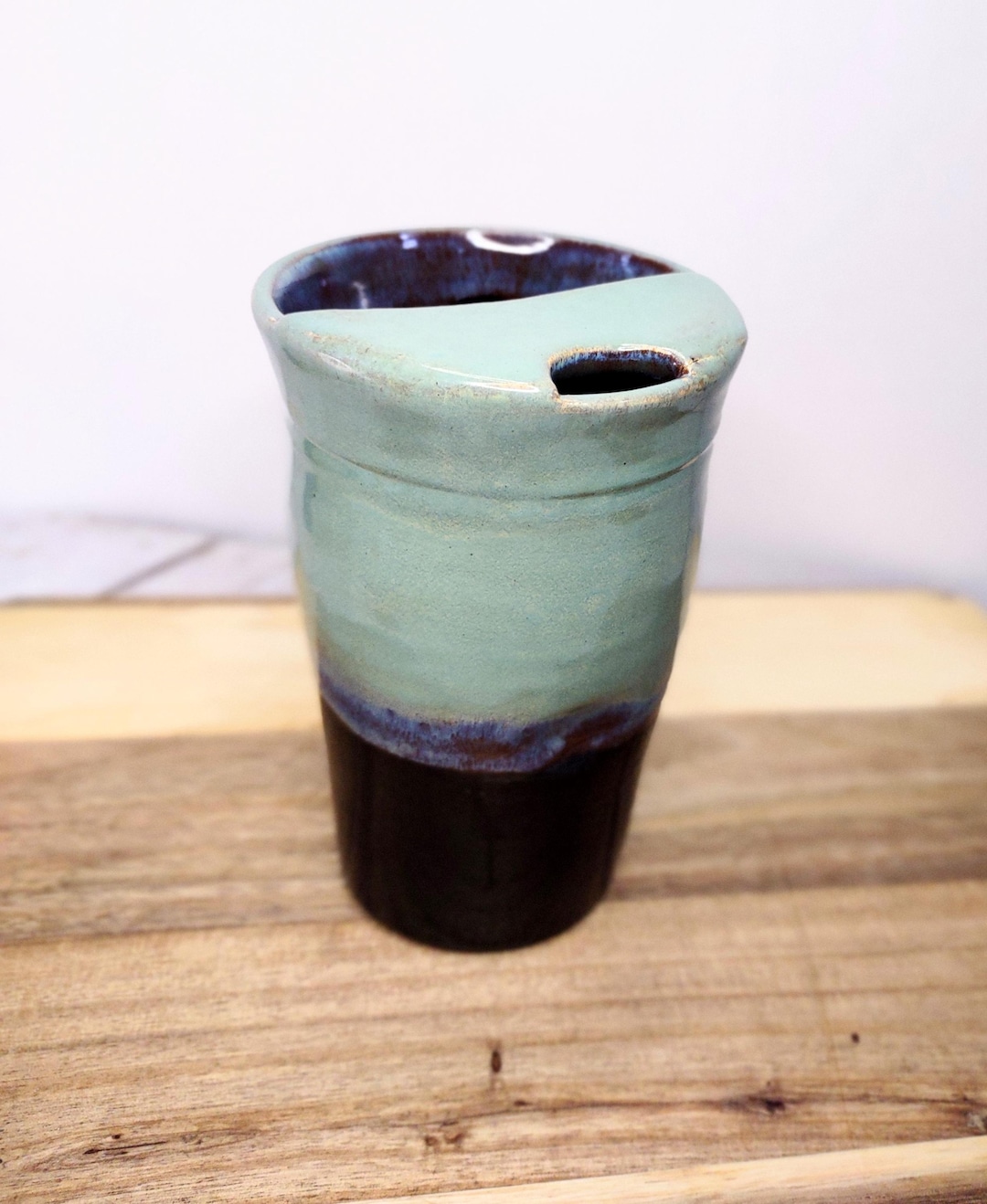 Ceramic Mustache Protector Travel Cup: Pottery Sipping Mug - Etsy