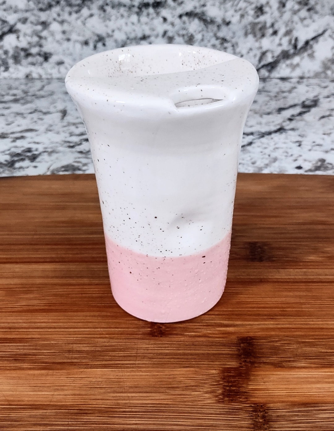 6 Ceramic Travel Cup, Mustache Protector Cup, Sipping Cup, Pottery ...