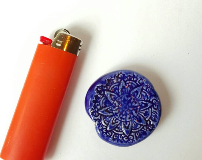 Smoke Stone/toke Stone/roach Stone **mandala Imprint** - Etsy