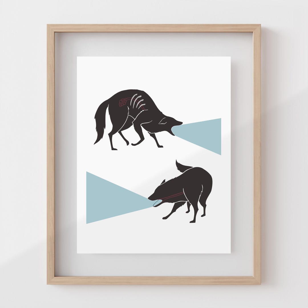 ALPHA | Wolf Wall Art | Surreal Art Print | Wild Animal Poster | Wolf ...