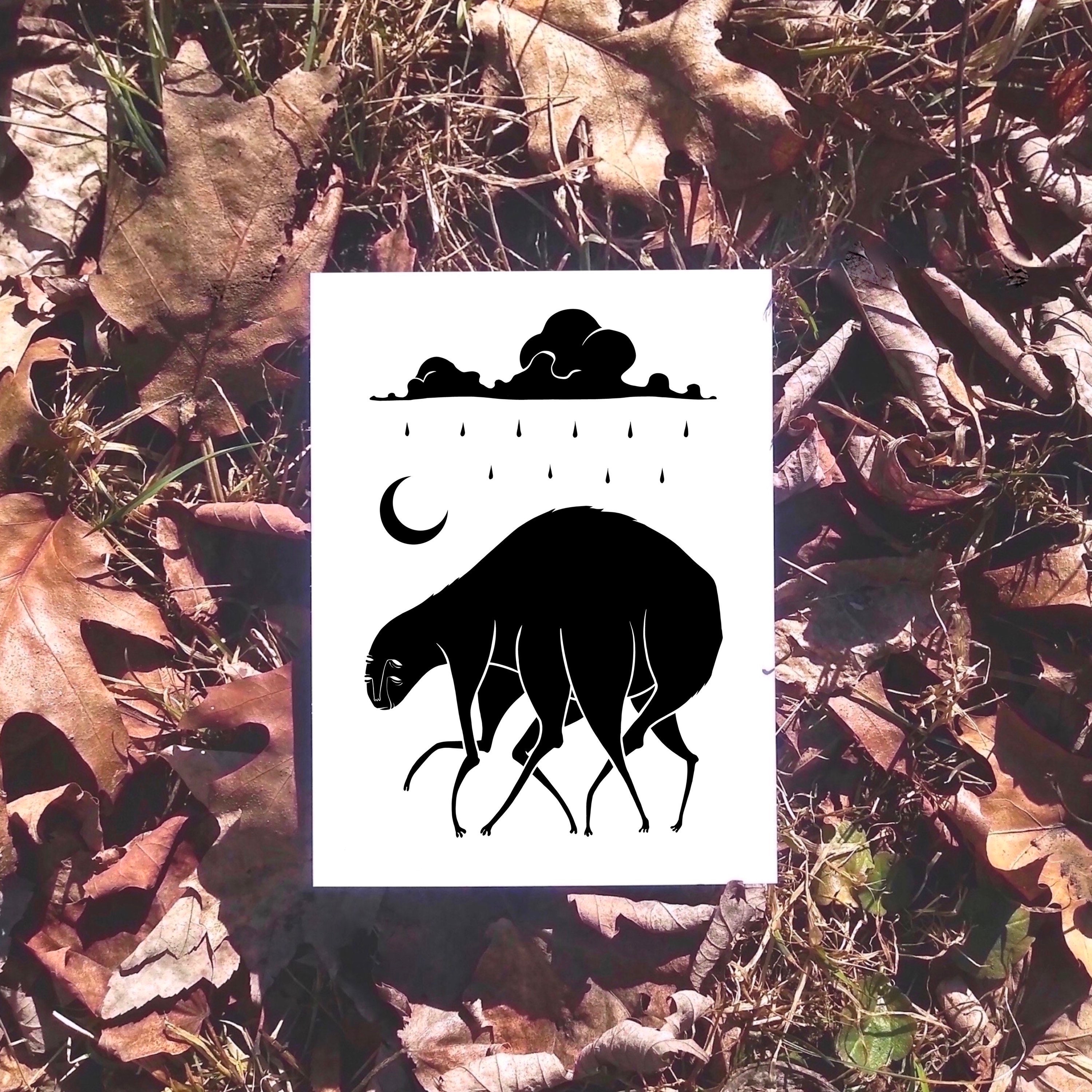 MIDNIGHT MONSTERS Surreal Animal Art Dark Forest Creature - Etsy Canada