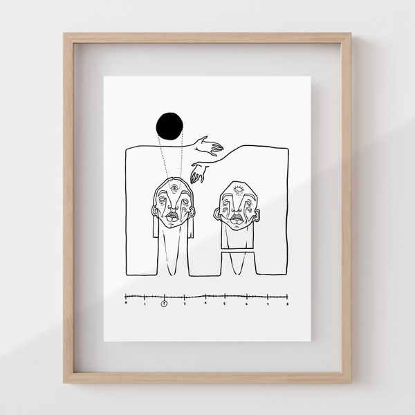 Weird Line Drawing - Etsy