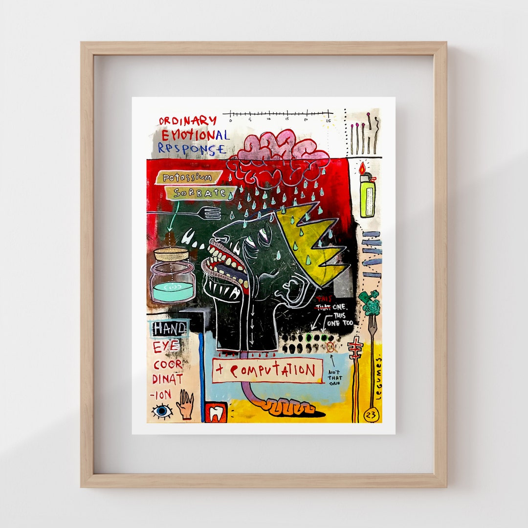 KING | Weird Abstract Painting | Mental Health Art | Psychologist Gift ...