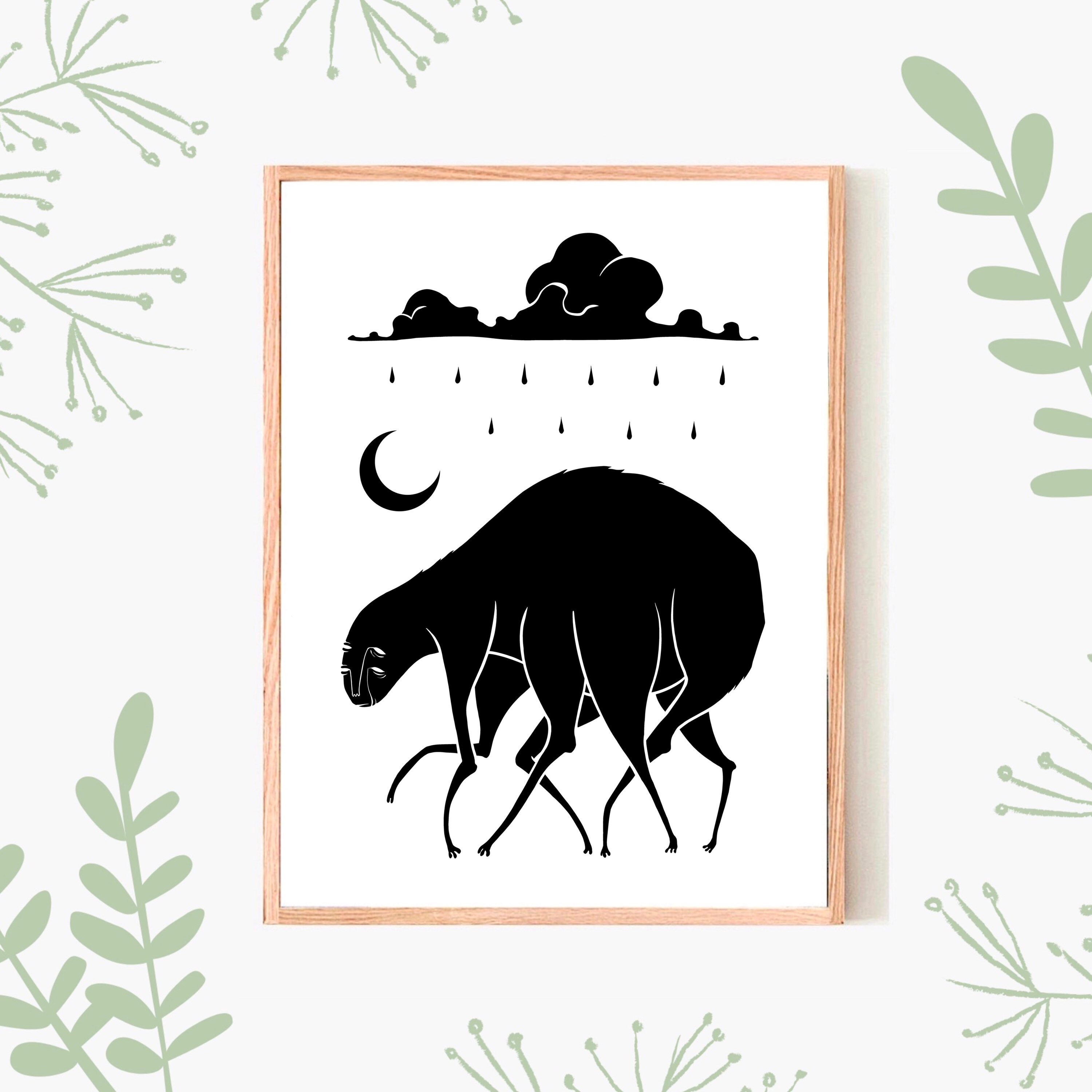 MIDNIGHT MONSTERS Surreal Animal Art Dark Forest Creature - Etsy Canada