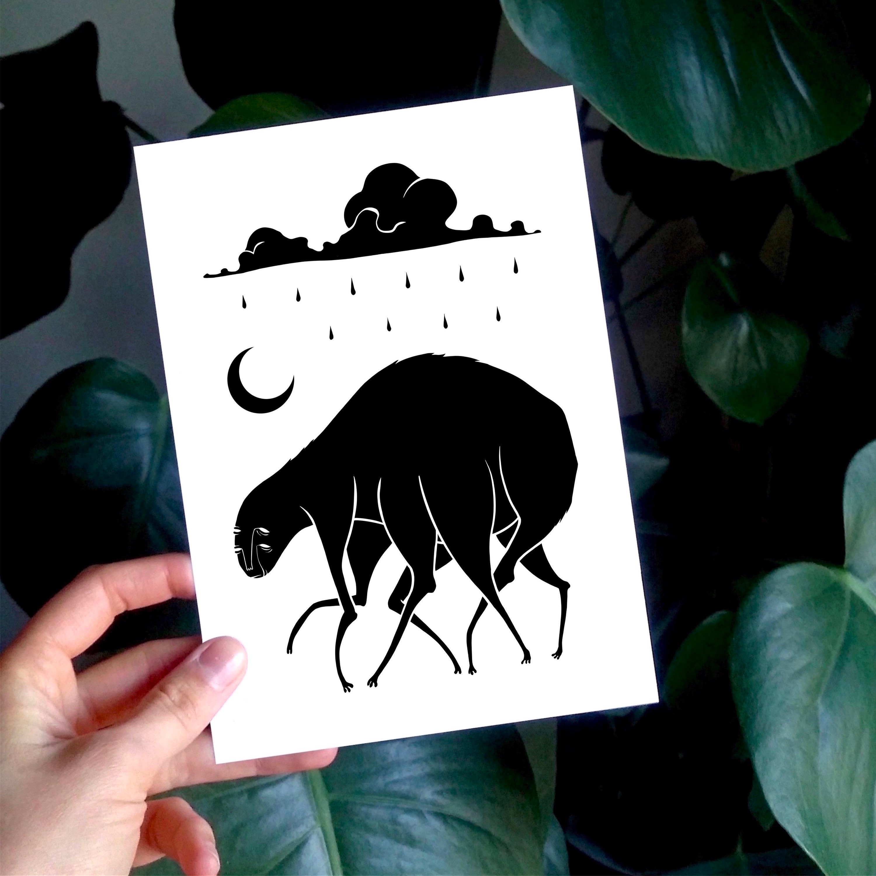 MIDNIGHT MONSTERS Surreal Animal Art Dark Forest Creature - Etsy Canada