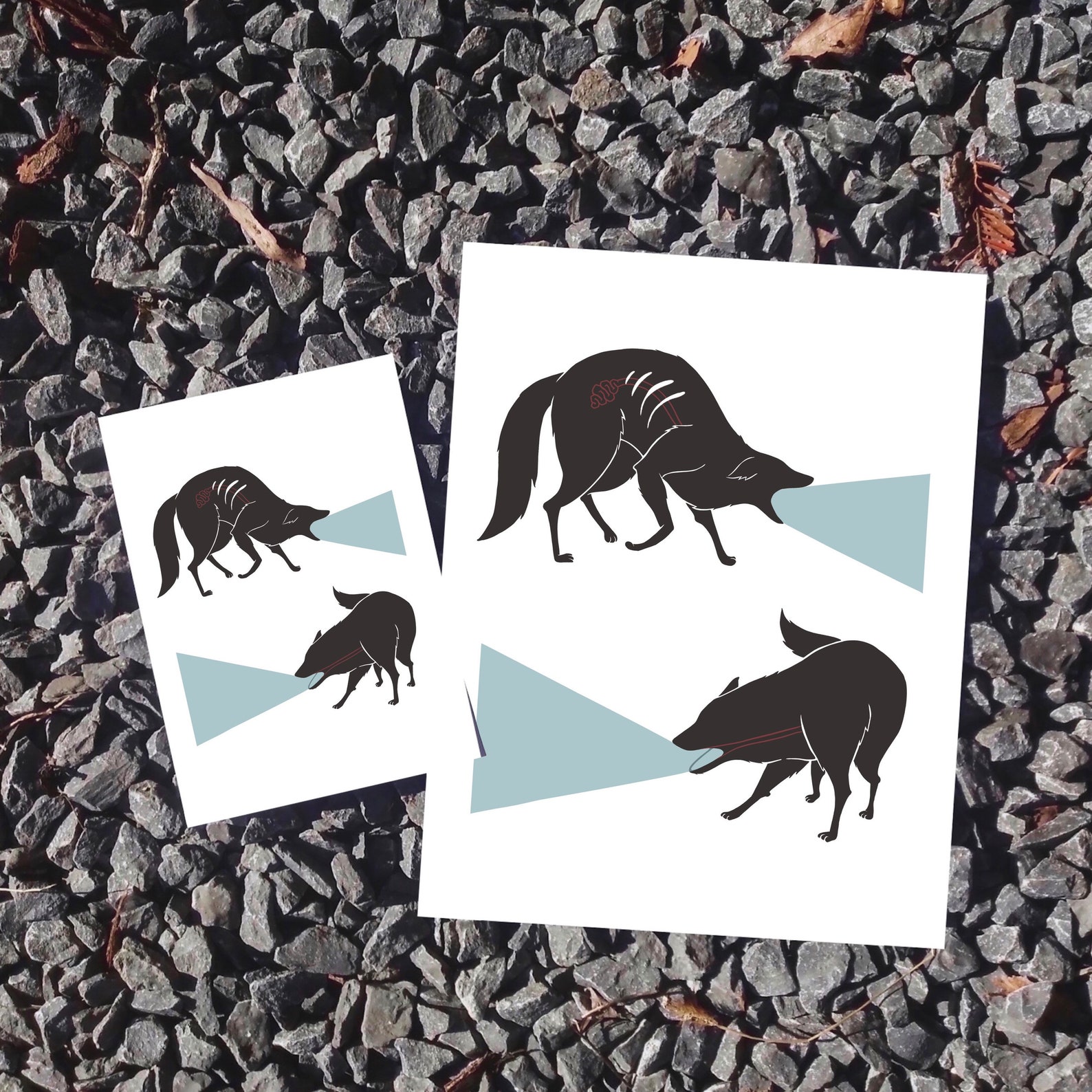 ALPHA Wolf Wall Art Surreal Art Print Wild Animals - Etsy