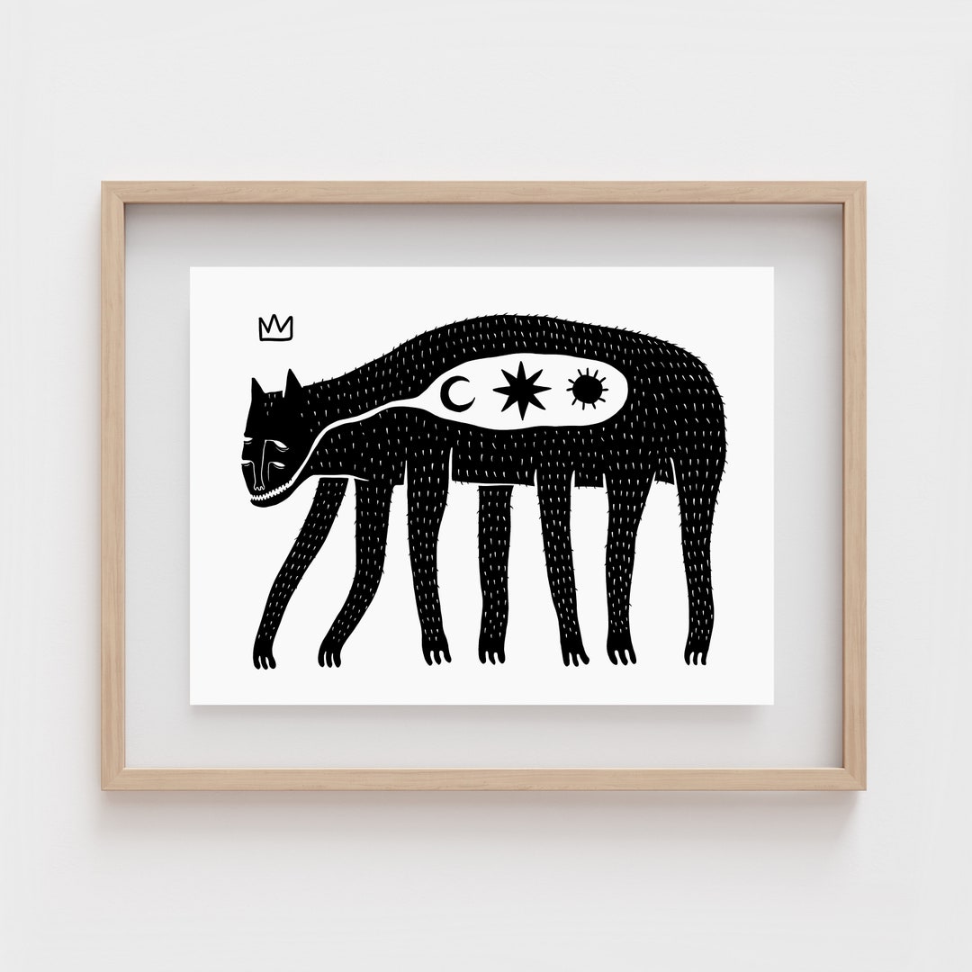 MIDNIGHT MONSTERS Surreal Animal Art Dark Forest Creature - Etsy Canada