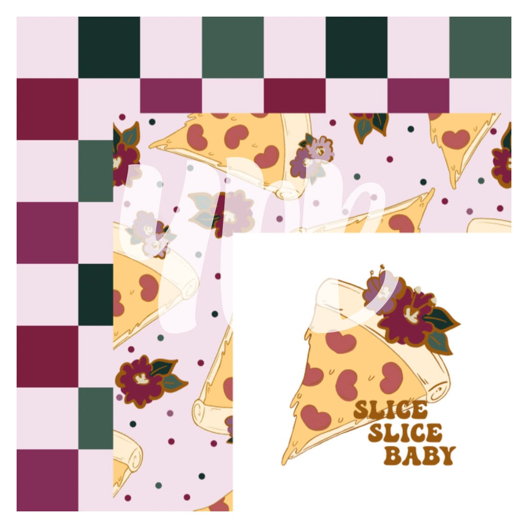 Slice Slice Baby Pizza Seamless Pattern BUNDLE - Etsy