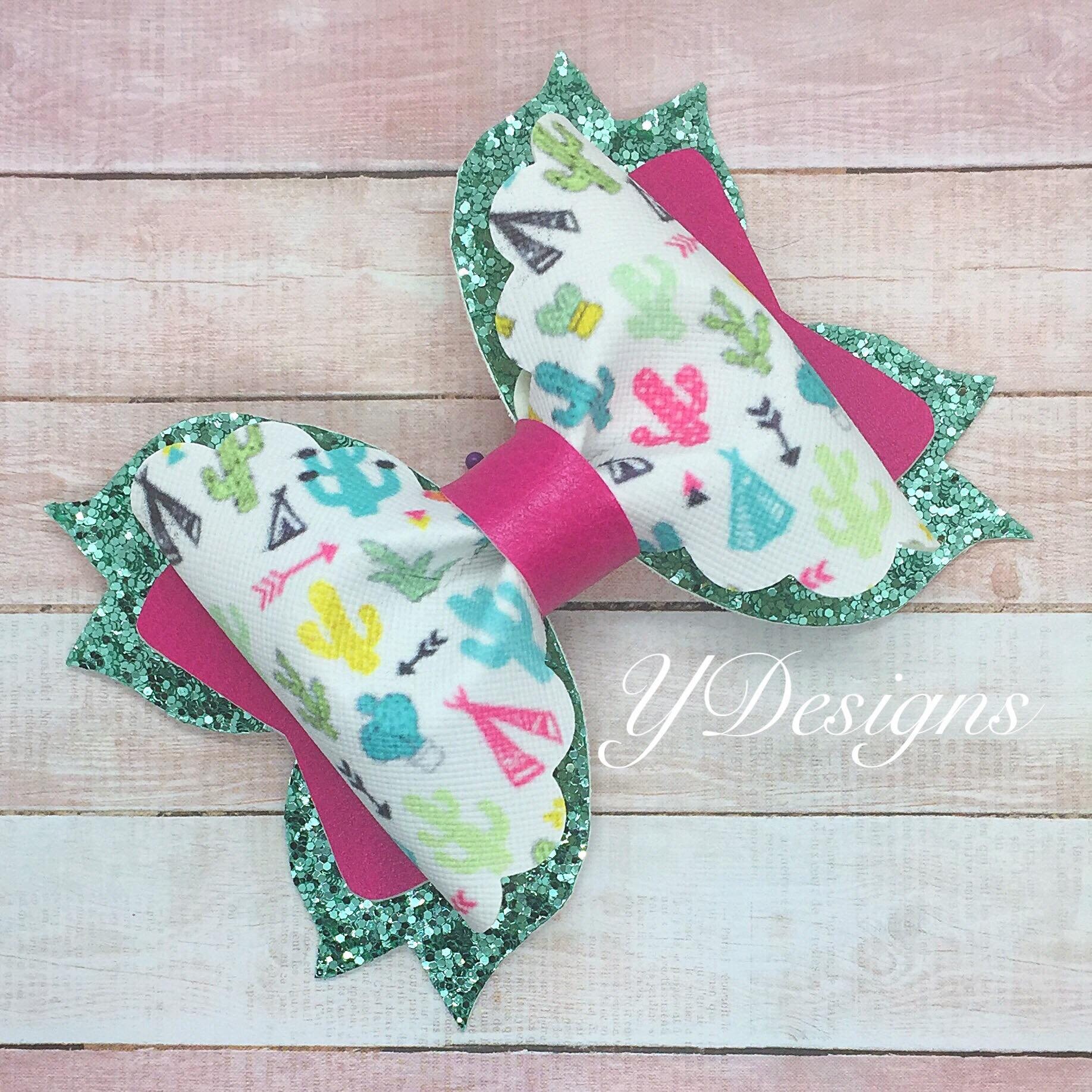 Scalloped Luna Bow Template SVG Bow Template SVG Files - Etsy