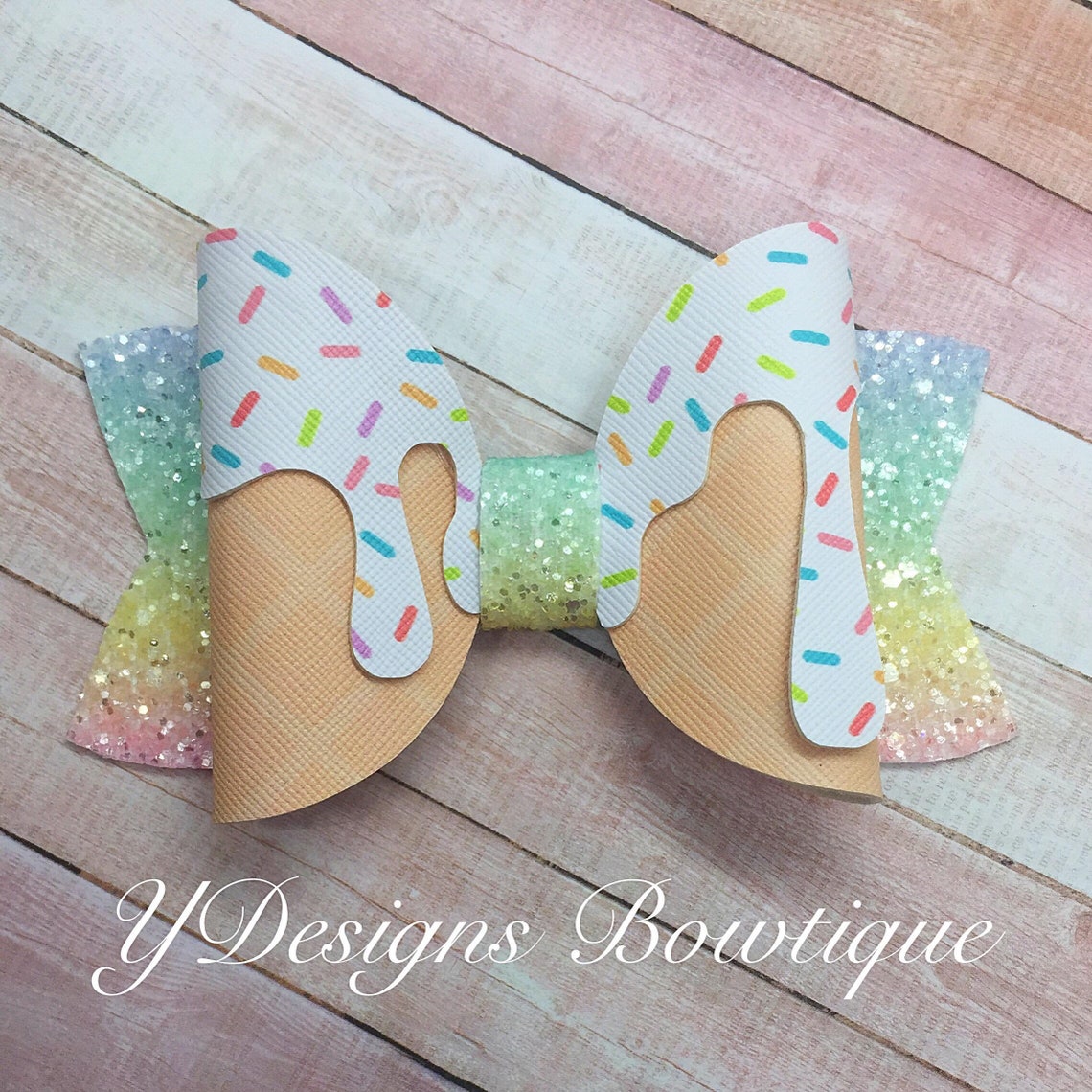 Ice Cream Bow Template SVG, Bow Template, SVG Files, Cricut SVG - Etsy