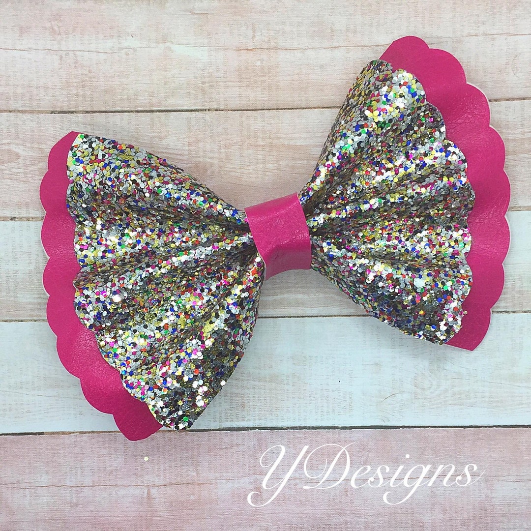 Scalloped Pinch Bow Template SVG, Bow Template, SVG Files, Cricut SVG ...