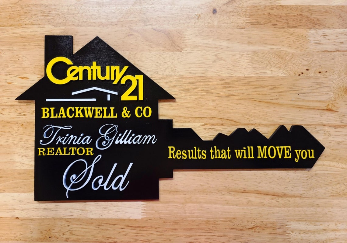 18 Key Shaped Realtor Closing Sold Sign Gift First - Etsy Canada