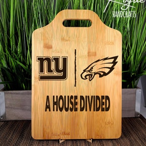 House Divided Customized Sports Cutting / Charcuterie Board - Family ...