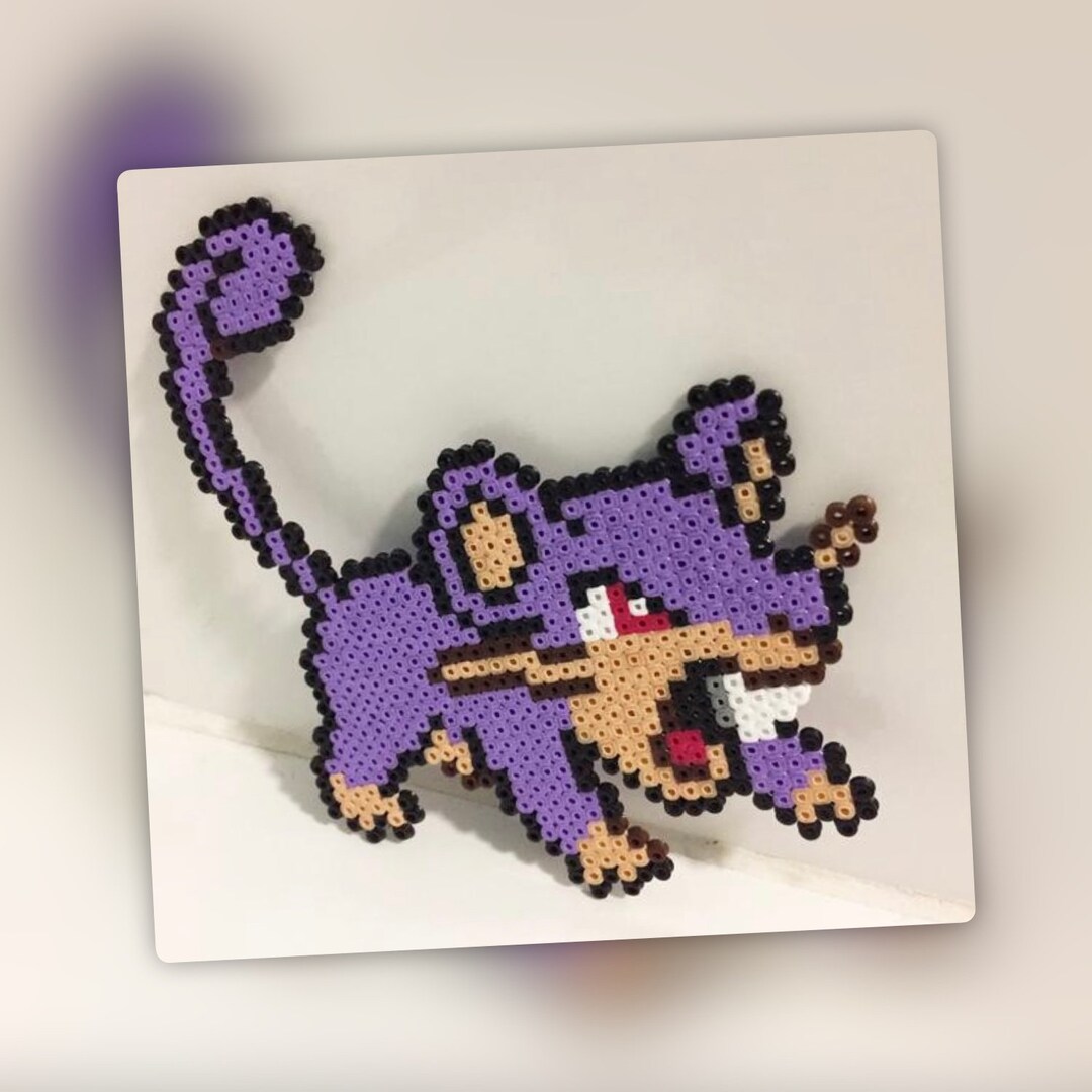 Rattata (pokemon) Mini Hama Bead - Wall Art - Magnet - Etsy UK