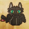 Toothless how to Train Your Dragon Mini Hama Bead Art/magnet - Etsy