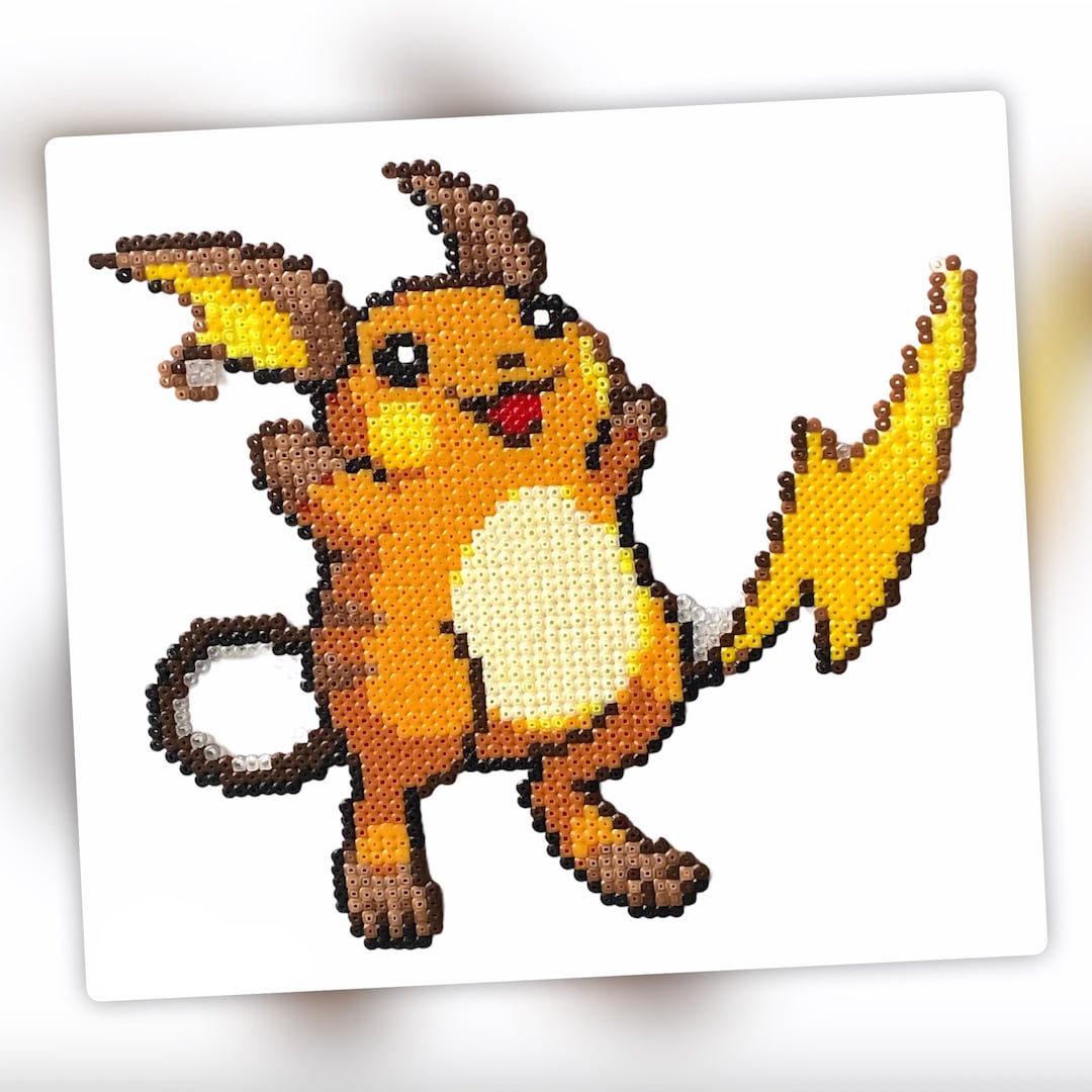 Raichu (pokemon) Mini Hama Bead - Wall Art - Magnet - Etsy