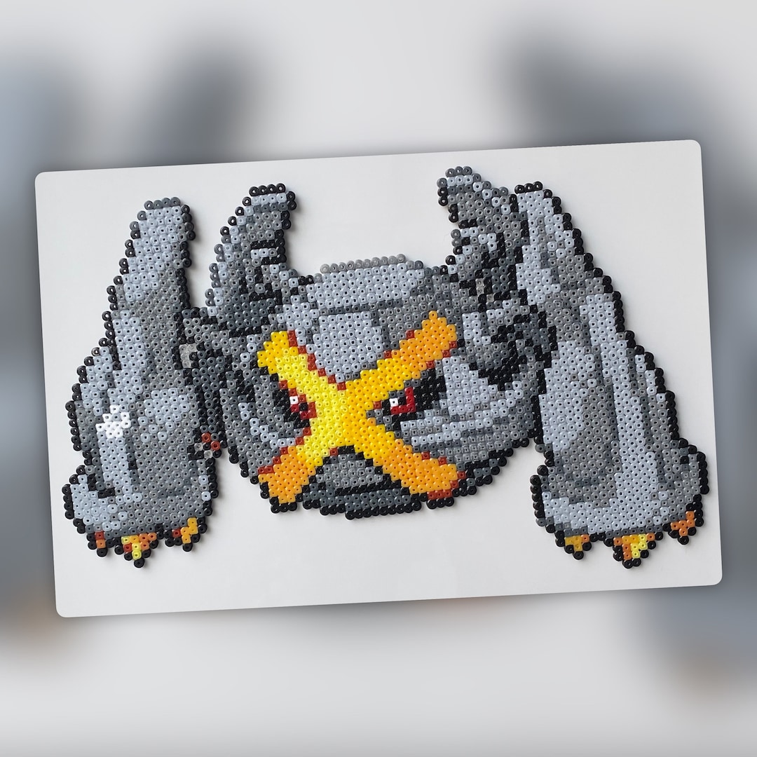 Shiny Metagross (pokemon) Mini Hama Bead - Wall Art - Magnet - Etsy