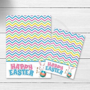 Printable Easter Mini and Large Cookie Cards Easter Bunny | Etsy