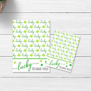 Printable St. Patrick's Day Mini and Large Cookie Cards - Etsy
