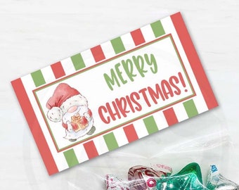 Printable Christmas Treat Bag Toppers Merry Christmas Cookie - Etsy