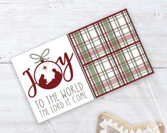 Christmas Bag Toppers 3 Inches 12 Printable Christmas Treat - Etsy Canada