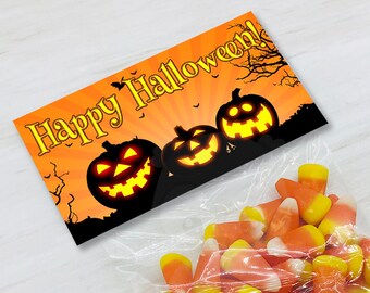 Halloween Treat Bag Toppers Instant Download Halloween Party - Etsy