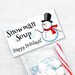 Snowman Soup Bag Toppers for Christmas & Winter Parties, Happy Holidays ...