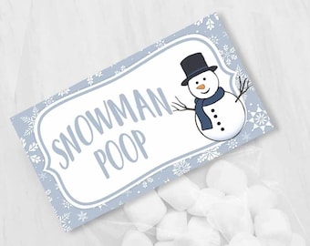 Snowman Poop Poem - Etsy