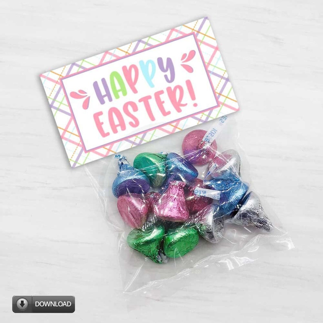 Happy Easter Candy Cookie Bag Toppers Easter Candy Favor Bag - Etsy