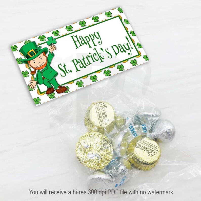 St. Patrick's Day Printable Treat Bag Toppers for | Etsy