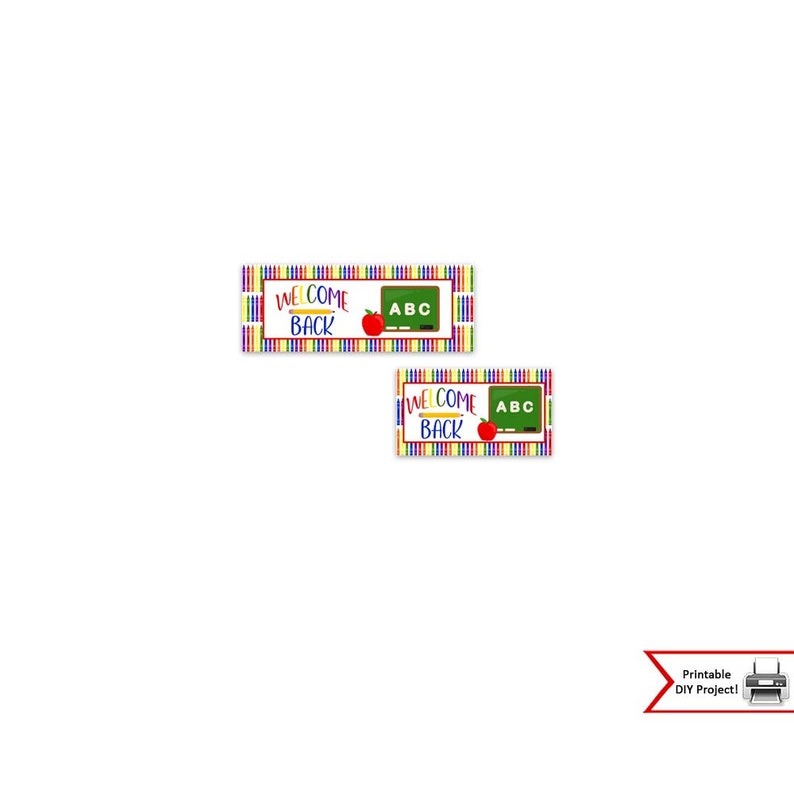 Welcome Back to School Printable Bag Topper / 1st Day of - Etsy