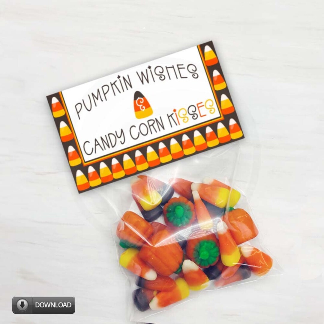 Printable Halloween Treat Bag Toppers Halloween Pumpkin - Etsy