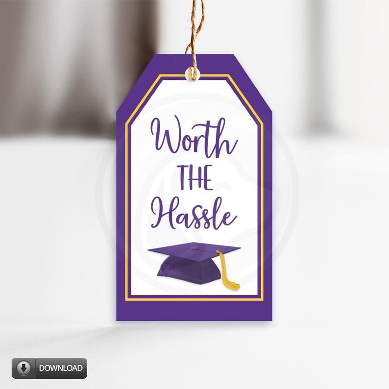 Printable Graduation Gift Tags Class of 2023 Tassel Worth - Etsy